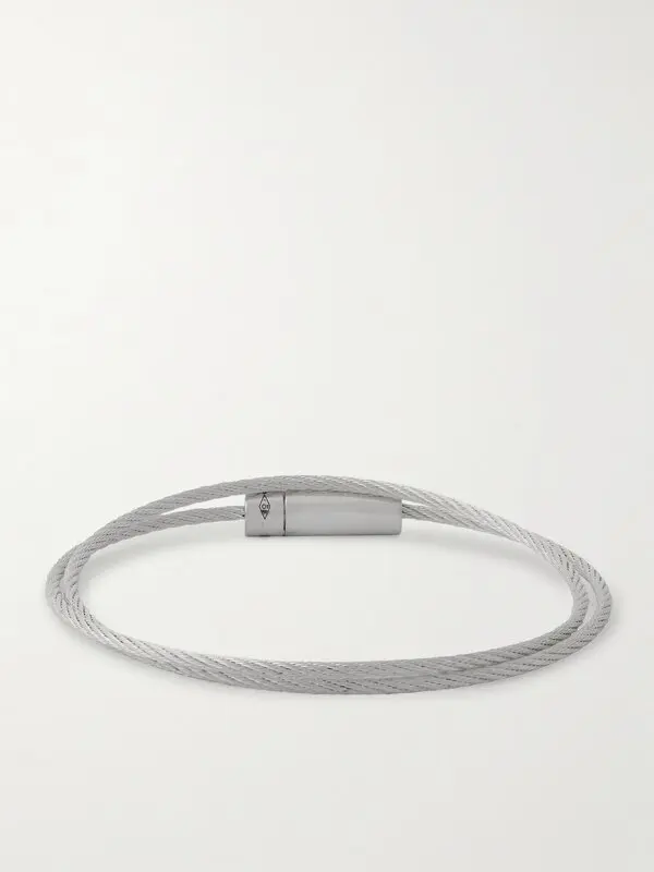 Le Gramme 9g Double Turn Polished Recycled-sterling Cable Bracelet