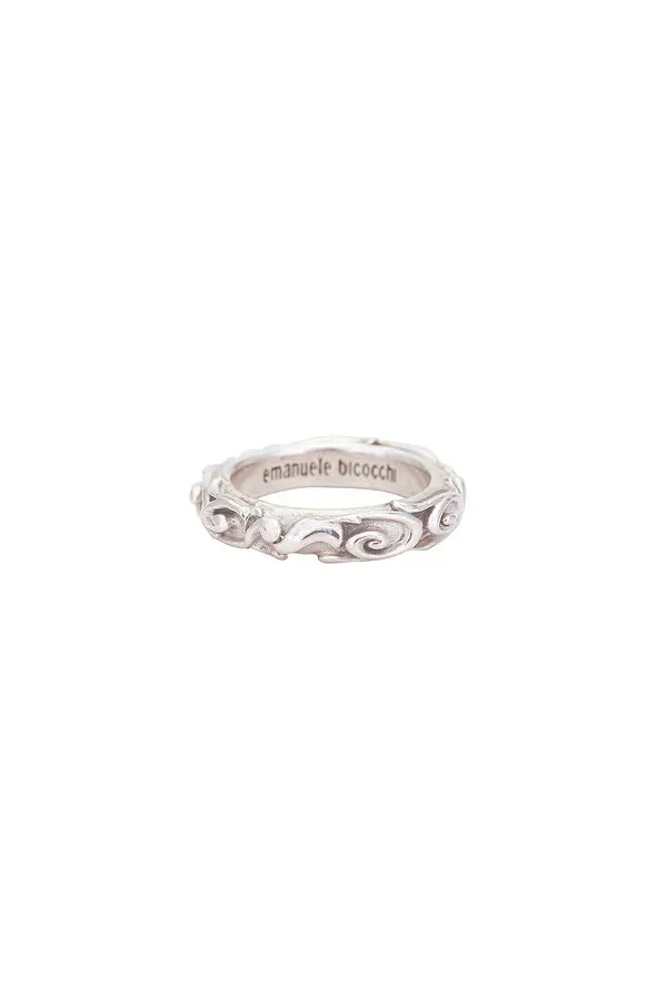 Emanuele Bicocchi Arabesque Band Ring - Silver