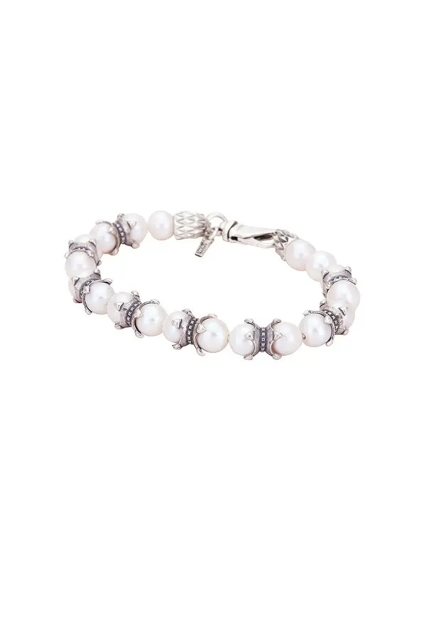 Emanuele Bicocchi Pearl Bracelet - White