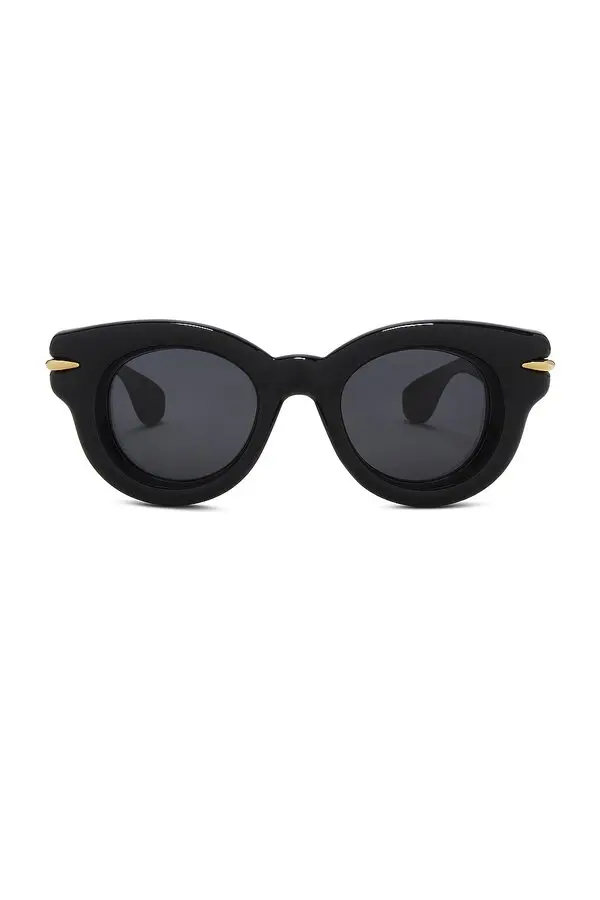 Loewe Inflated Sunglasses - Shiny Black & Smoke