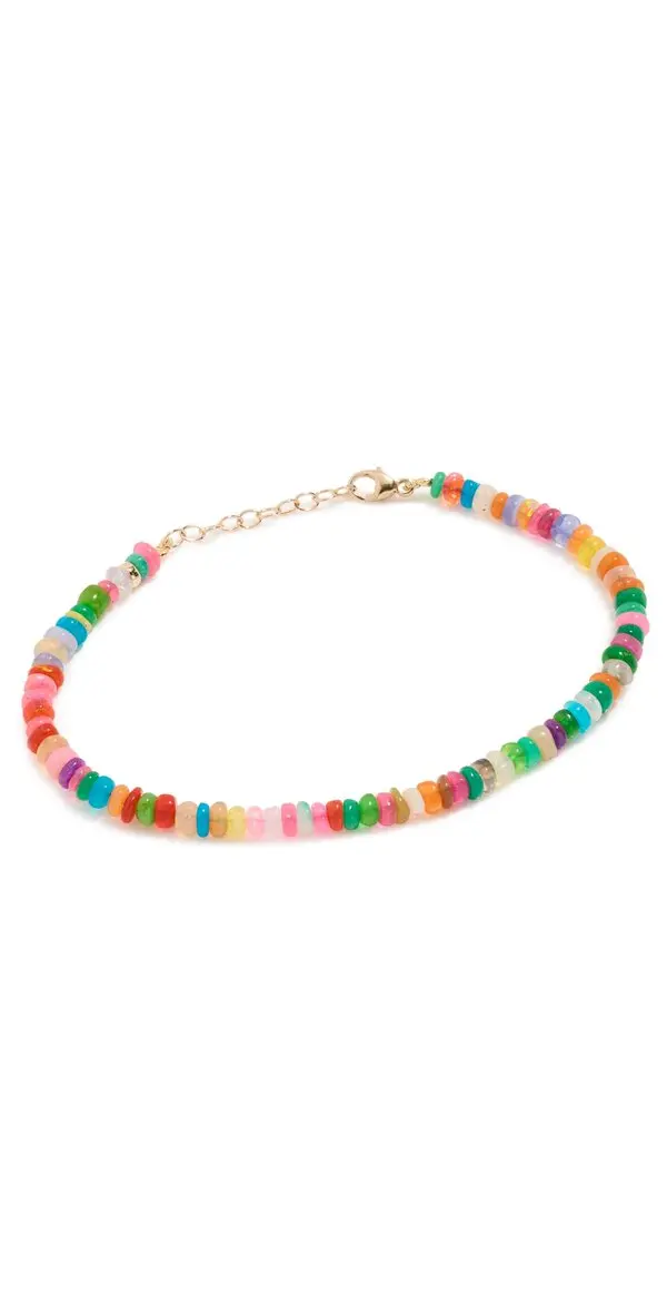 Jia Jia Smooth Large Opal Bracelet - Rainbow