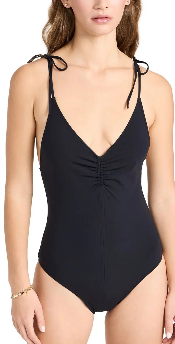Ulla Johnson Dali Maillot Swimsuit - Noir