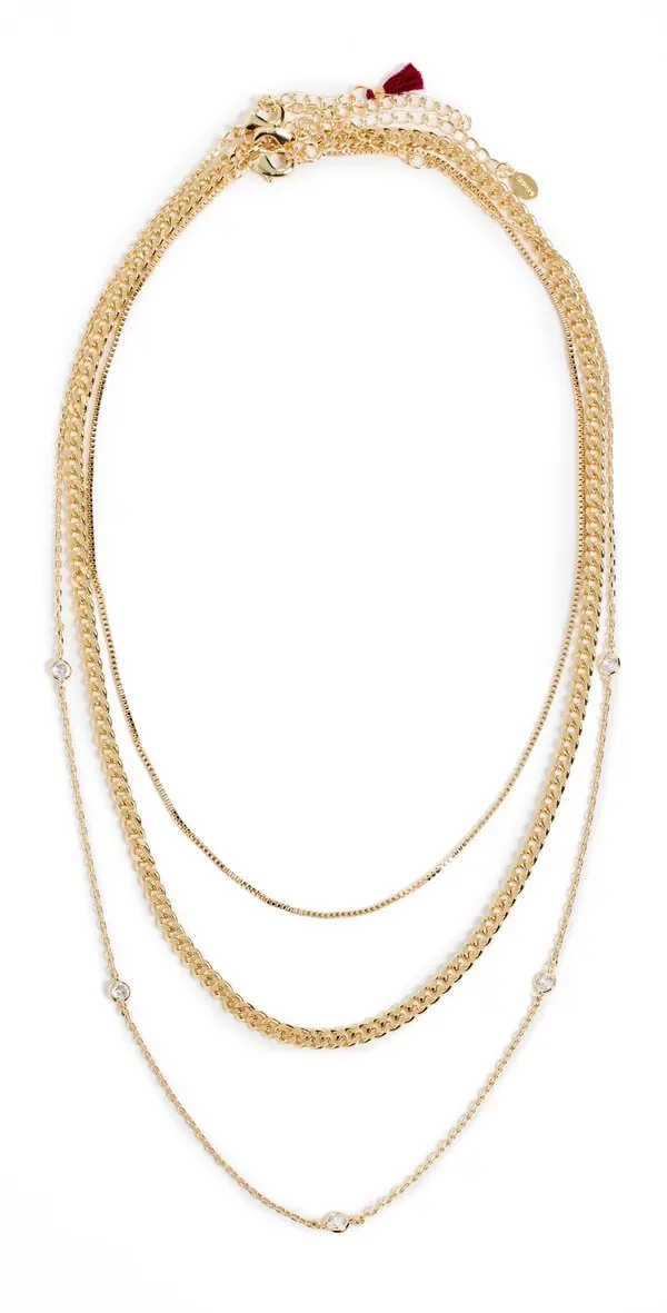 Shashi Emily Layered Necklace Set - Gold