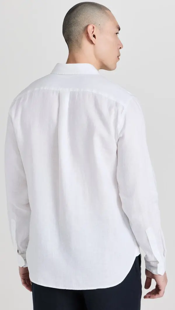Vince Linen Shirt - Optic White