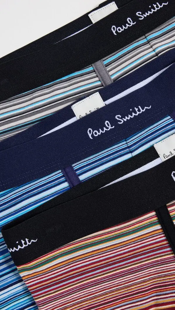 Paul Smith 3 Pack Multi Stripe Trunks - Multicolor