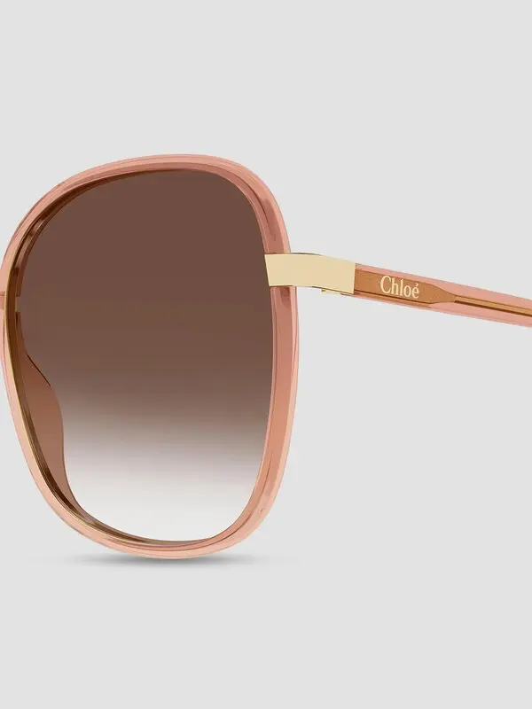 Chloé 59mm Gradient Square Sunglasses