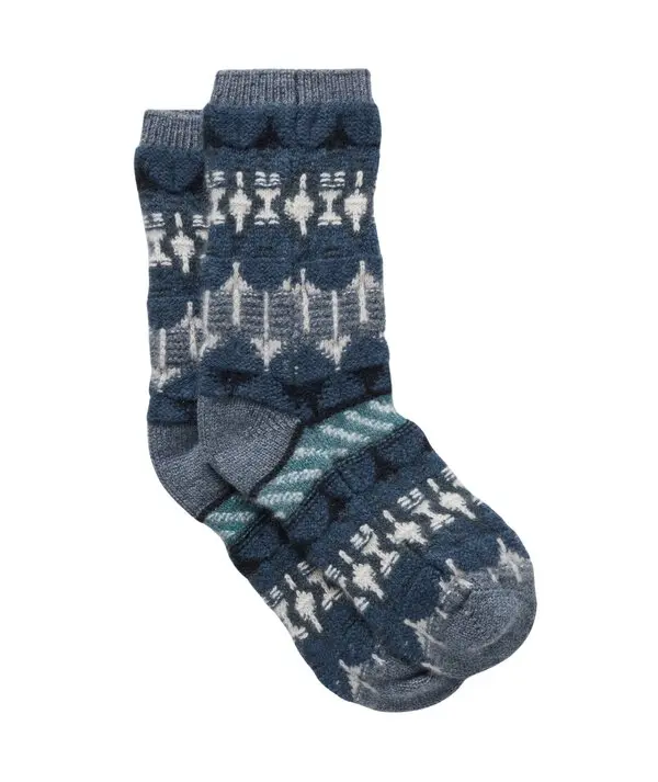 Loro Piana Calza Noel Cashmere Socks - Blue