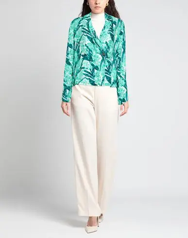 Armani Exchange Viscose Blazer With Floral Design - Green