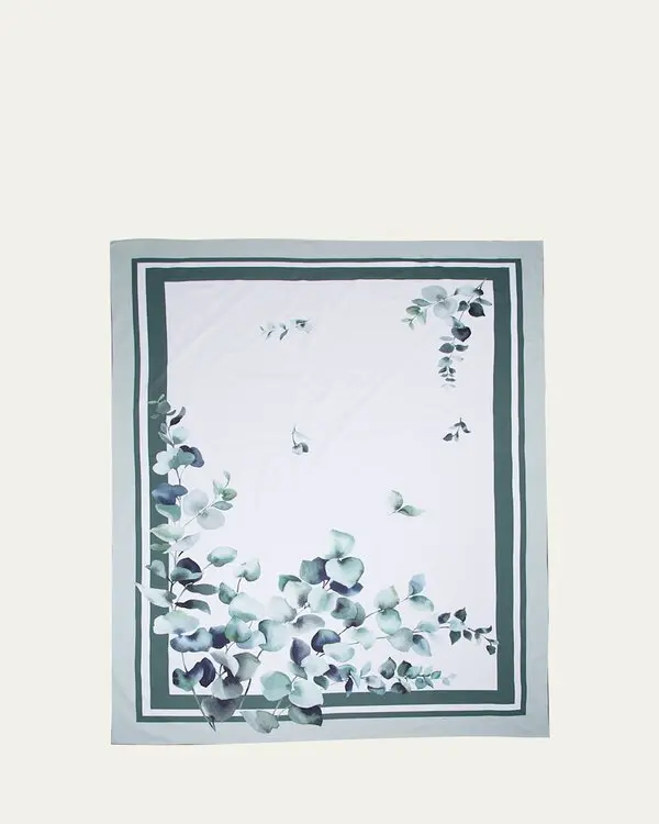 THE LINO Eucalyptus Tablecloth, 71" X 98 - Green