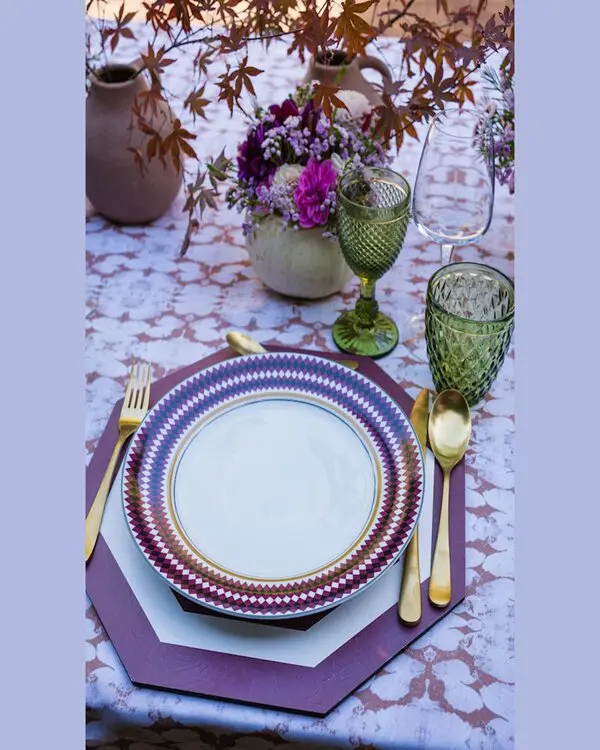 THE LINO Evolucion Dinner Plates, Set Of 4 - Red