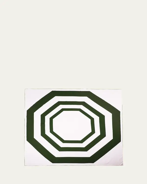 THE LINO Essential Tablecloth, 71" Square - Green
