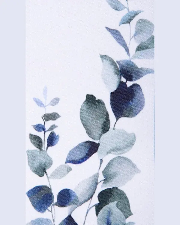 THE LINO Eucalyptus Tablecloth, 71" Square - Navy