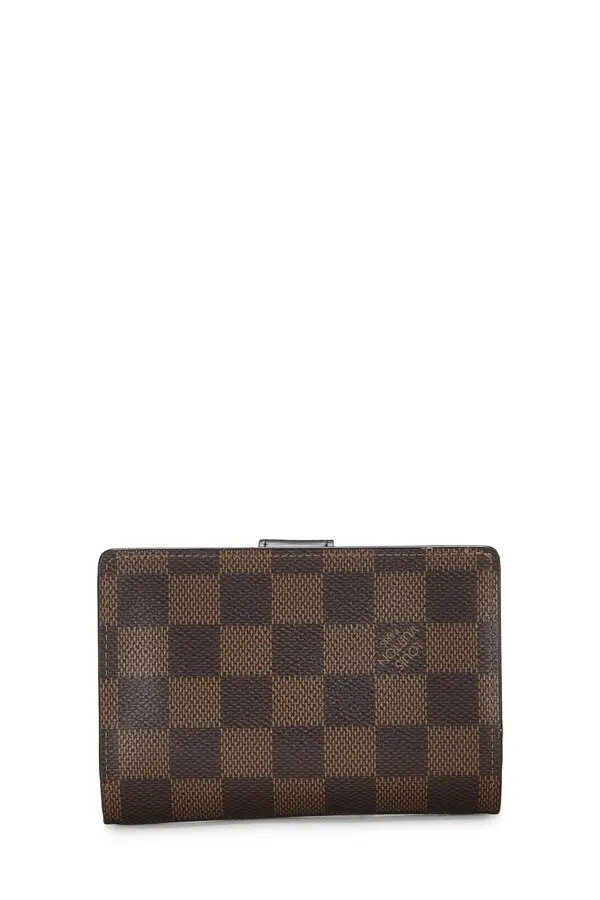 LOUIS VUITTON Damier Ebene Juliette Wallet - Brown