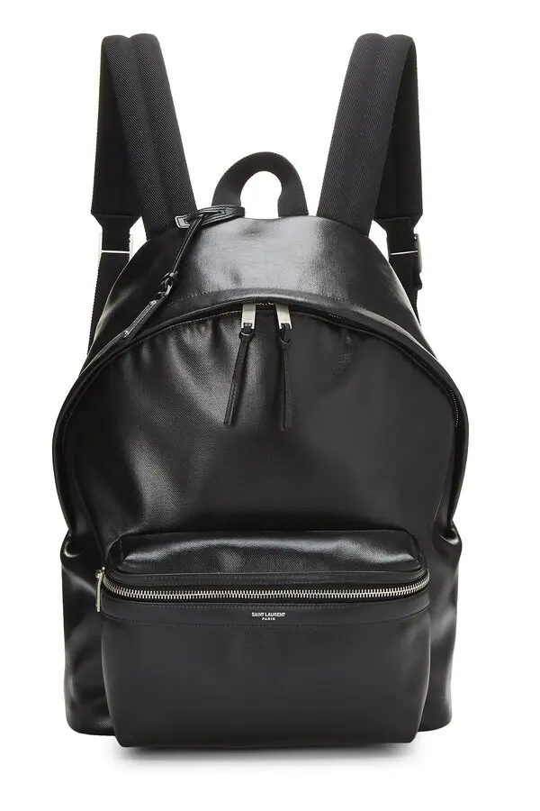 Saint Laurent Coated Canvas City Backpack