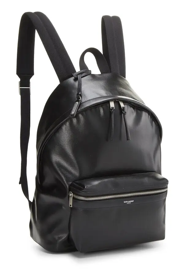 Saint Laurent Coated Canvas City Backpack
