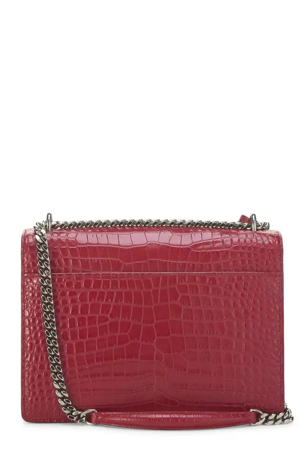 Saint Laurent Embossed Leather Sunset - Red