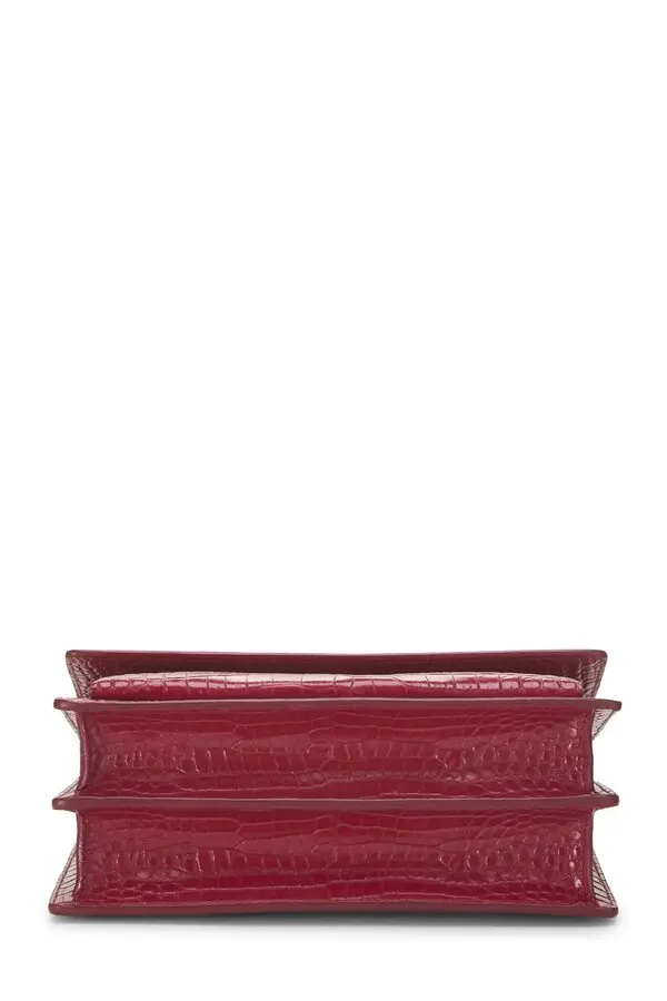 Saint Laurent Embossed Leather Sunset - Red