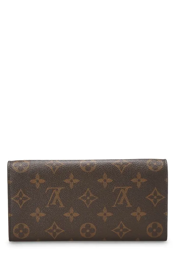 LOUIS VUITTON Monogram Canvas Emilie Wallet - Brown