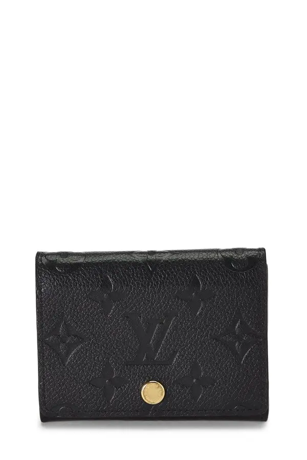 LOUIS VUITTON Monogram Empreinte Cartes De Visite - Black