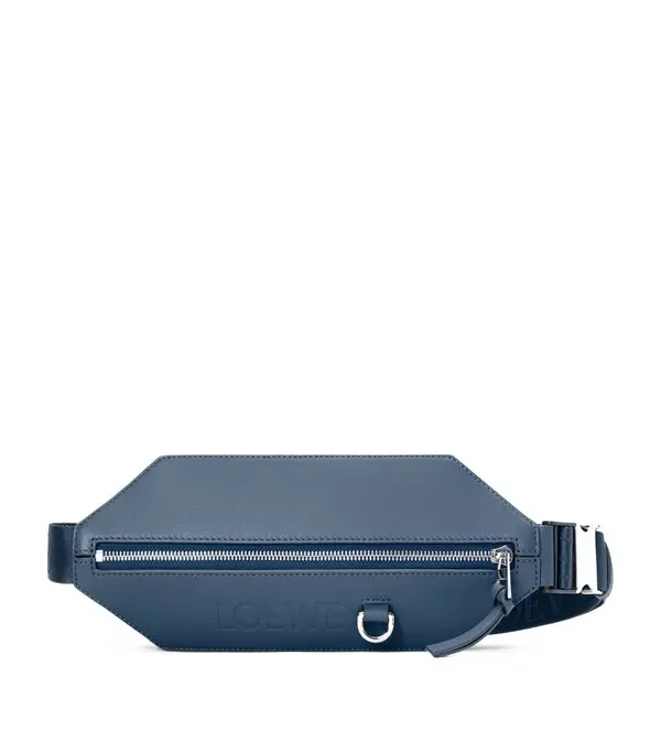 Loewe Leather Convertible Belt Bag - Blue