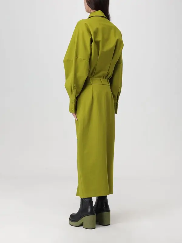 WEILI ZHENG Cotton Blend Shirt Dress