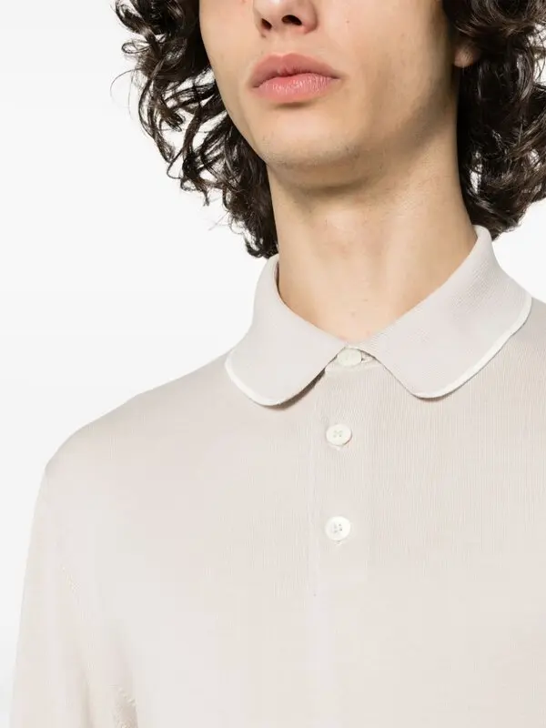 Eleventy Long-sleeve Polo Shirt