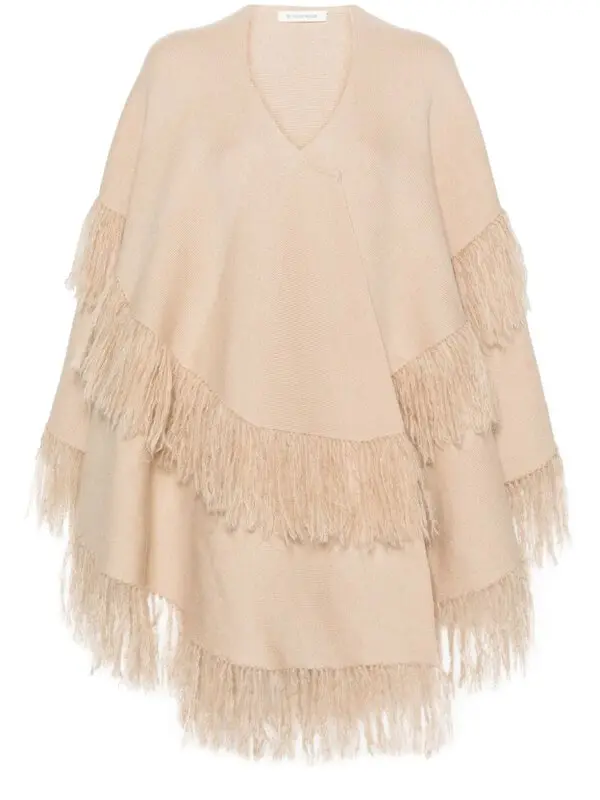 BY MALENE BIRGER Fringed Wool-blend Cape