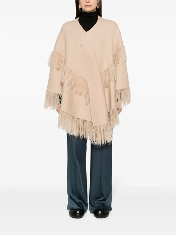 BY MALENE BIRGER Fringed Wool-blend Cape