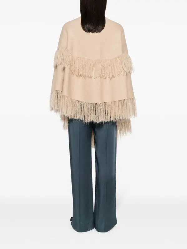 BY MALENE BIRGER Fringed Wool-blend Cape