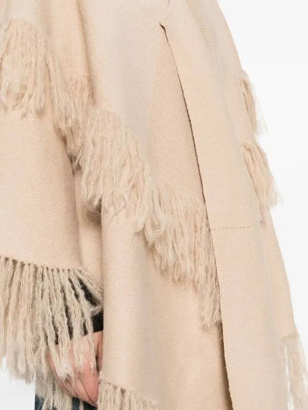 BY MALENE BIRGER Fringed Wool-blend Cape