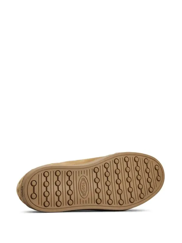 TOD'S Logo Suede Sneakers - Neutrals