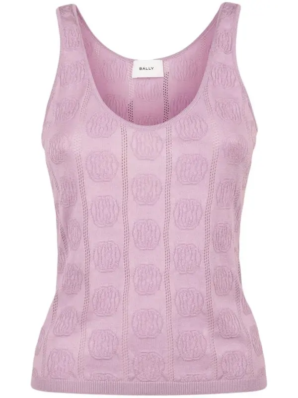 Bally Emblem-jacquard Sleeveless Top
