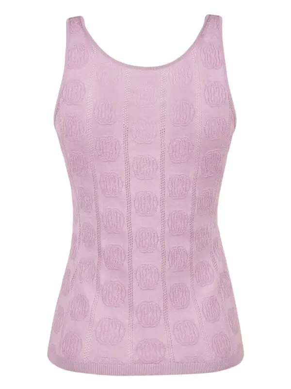 Bally Emblem-jacquard Sleeveless Top