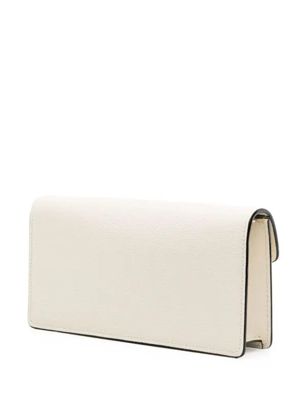 VALEXTRA Iside Leather Clutch - White