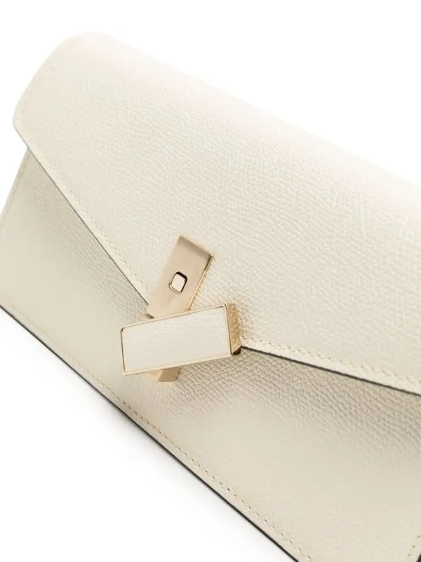 VALEXTRA Iside Leather Clutch - White