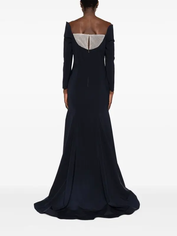 BAZZA ALZOUMAN Off-shoulder Gown