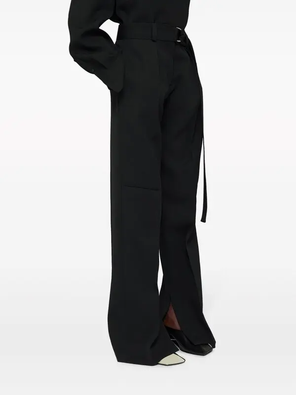 JIL SANDER Belted Wool Trousers