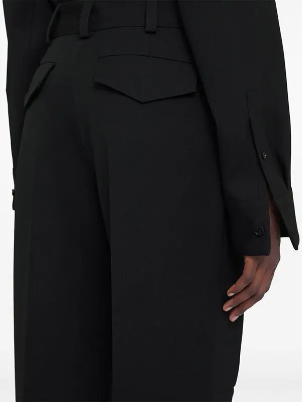 JIL SANDER Belted Wool Trousers