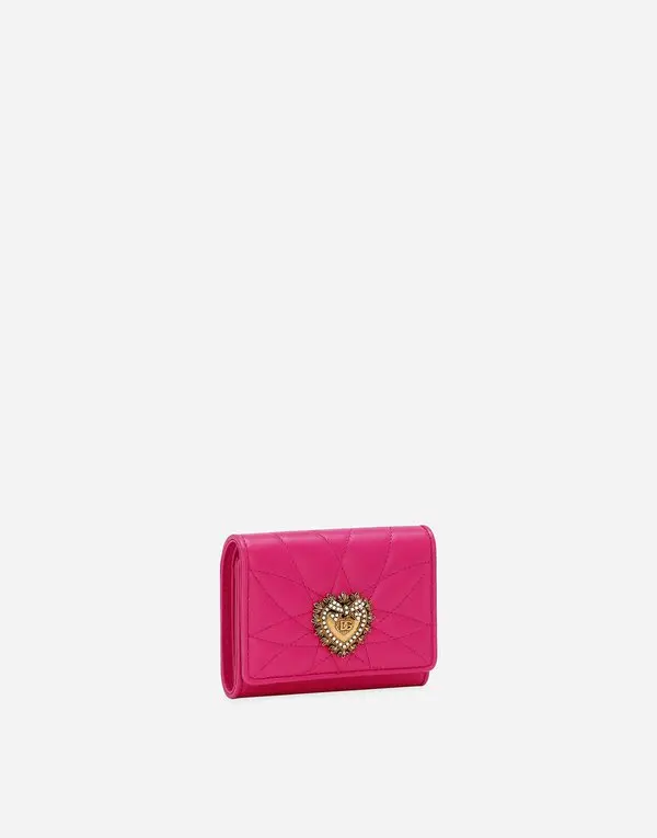 Dolce & Gabbana Devotion French Flap Wallet - Pink