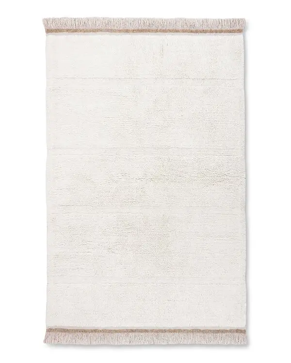 LORENA CANALS Sheep Of The World Steppe Washable Area Rug, 4' X 5'7 - White