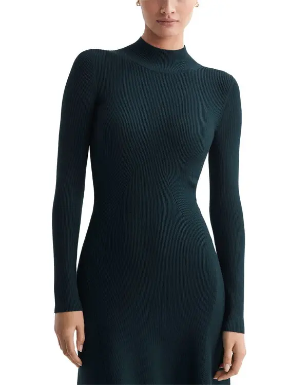 REISS Chrissie Rib Knit Dress