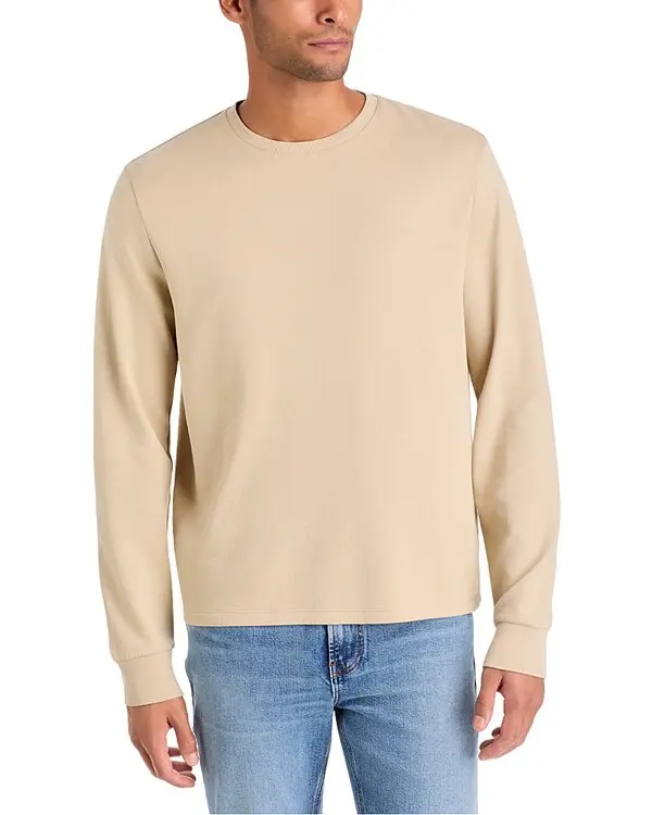 FRAME Duo Fold Crew Shirt - Beige