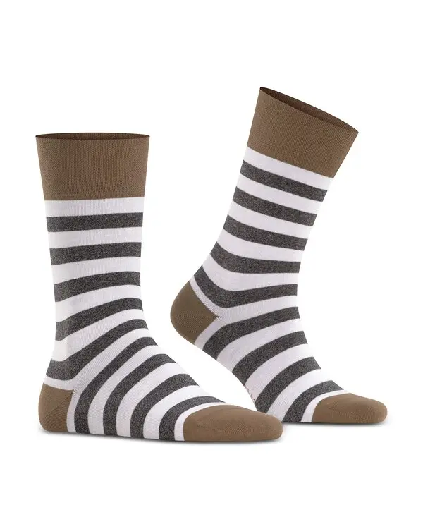Falke Cotton Blend Mid-calf Socks - Pebble