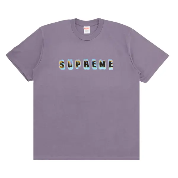 Supreme Stencil Tee 'dusty - Purple