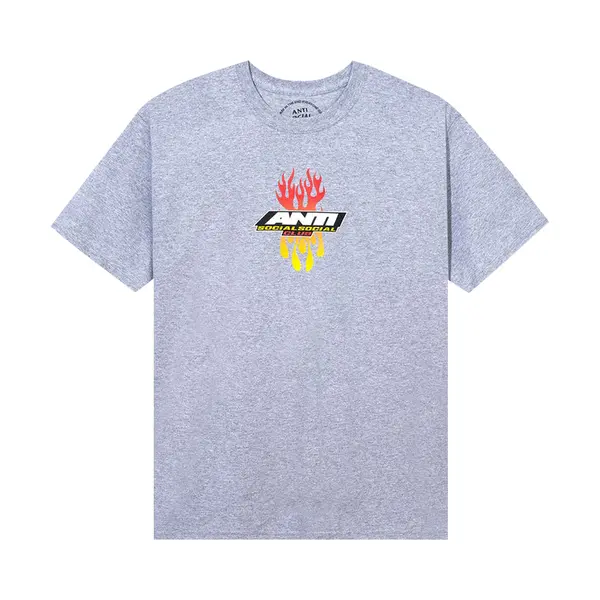 ANTI SOCIAL SOCIAL CLUB Hot At First Tee 'ash Heather - Grey