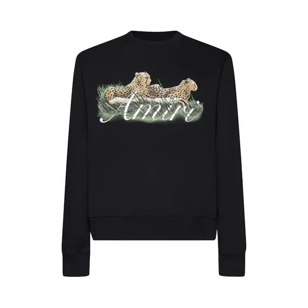 Amiri Cheetah Logo Crewneck