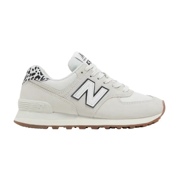 NEW BALANCE 574 Leopard Sneakers - White