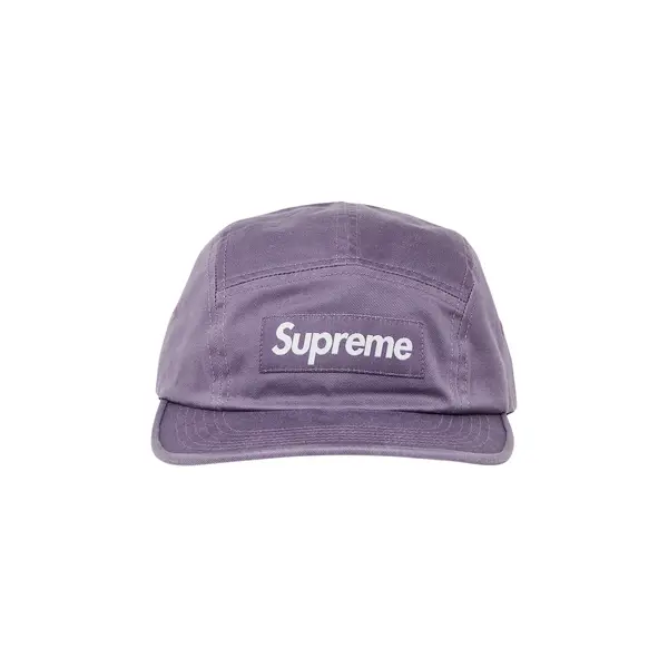 Supreme Washed Chino Twill Camp Cap - Purple