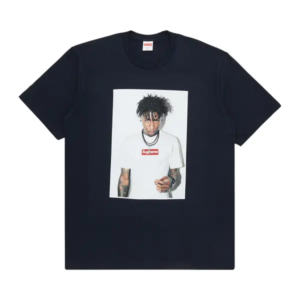 Supreme Nba Youngboy Tee 'navy - Blue