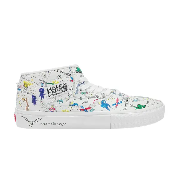 VANS No-comply X Daniel Johnston X Half Cab 'doodles' Sneakers - White